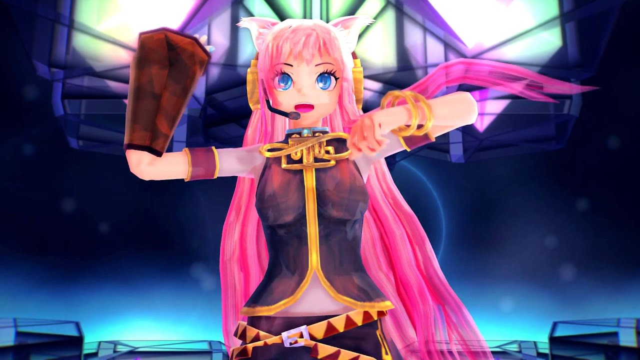 【MMD】『PiNK CAT』【銀獅式巡音ルカ】 - YouTube