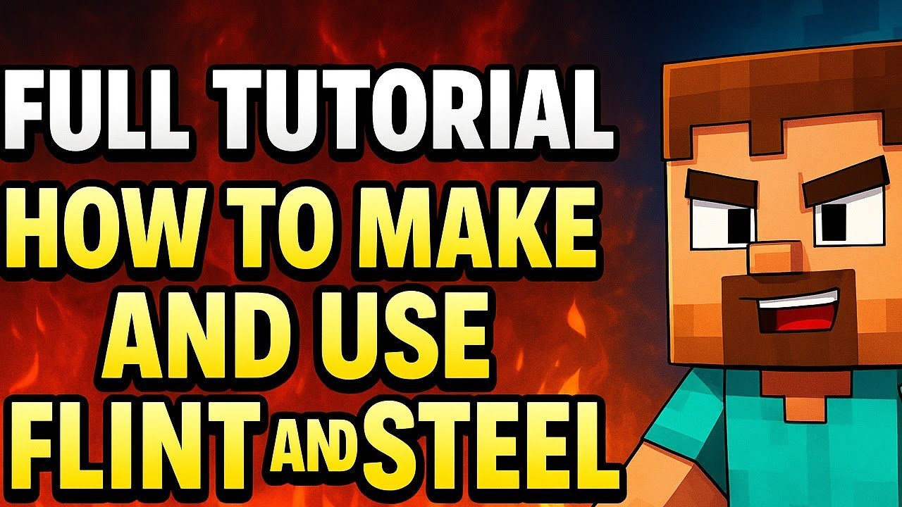 How to Use Flint and Steel in Minecraft Like a Pro | Full Tutorial ...