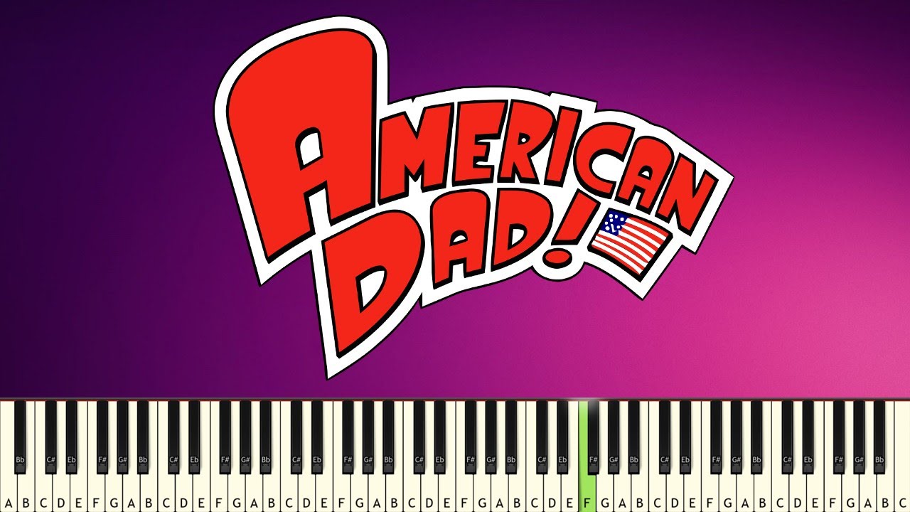 American Dad Intro - PIANO TUTORIAL - YouTube