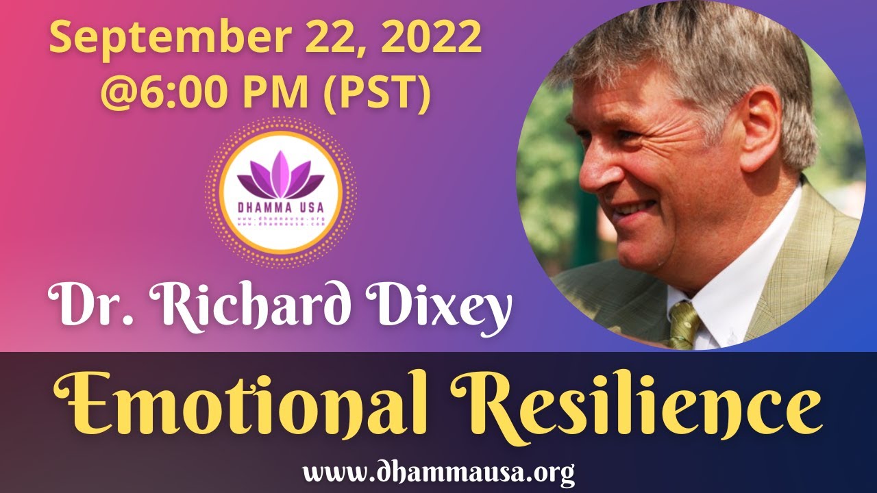 Emotional Resilience | Dr. Richard Dixey | Special Guest Lecture Series ...