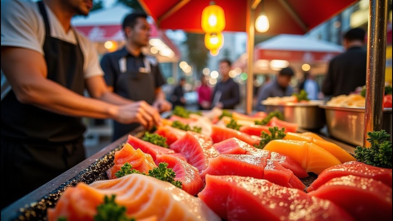 The FRESHEST Street Sashimi! 🍣 Over 1,000 Sold Daily! MUST-SEE! - YouTube