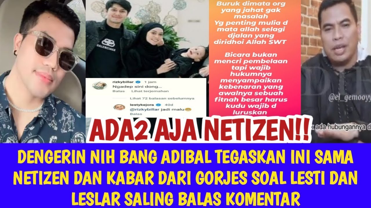 ADA2 AJA NETIZEN DAN PAKAR EKSPRESI KATAKAN INI SOAL LESTI KAK ADIBAL TEGASKAN INI - YouTube