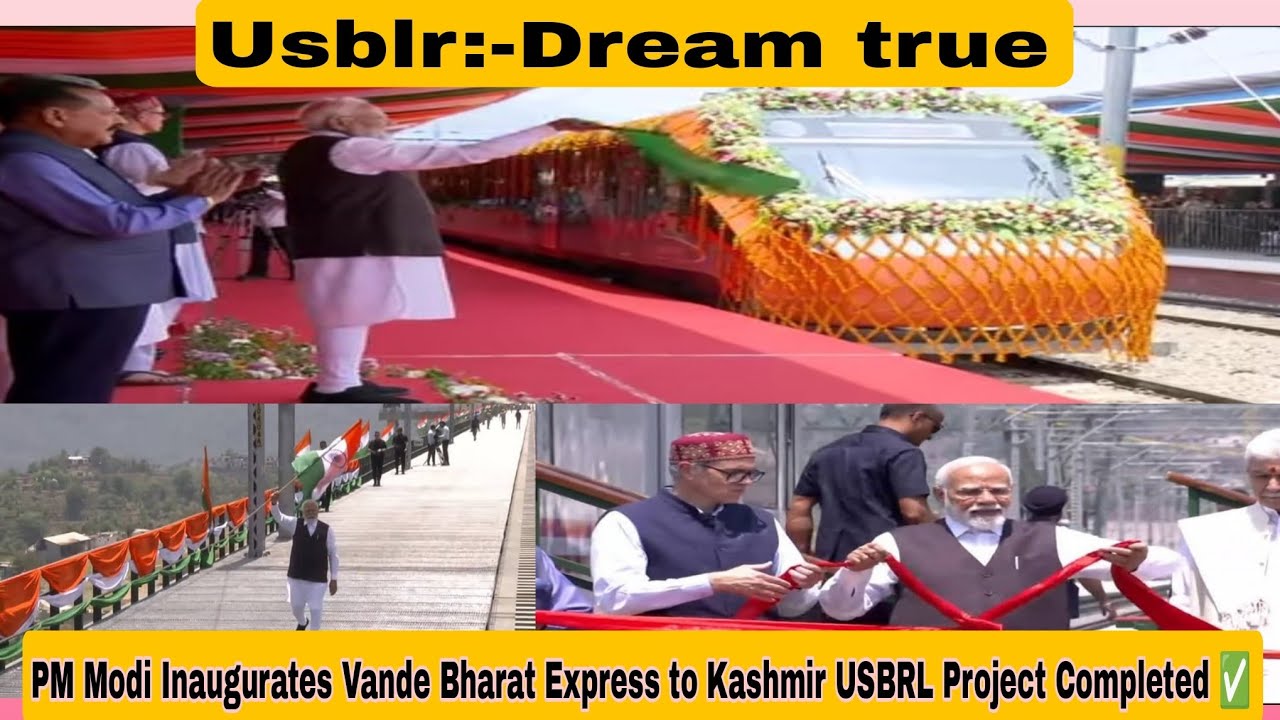 Dream Come True! 🇮🇳PM Modi Inaugurates Vande Bharat Express to Kashmir ...