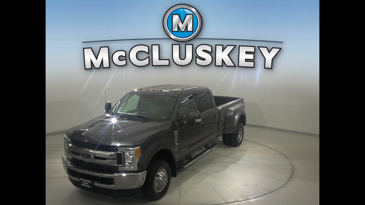 A37594GT Used 2017 Ford F-350 Super Duty Gray Crew Cab Dually For Sale ...