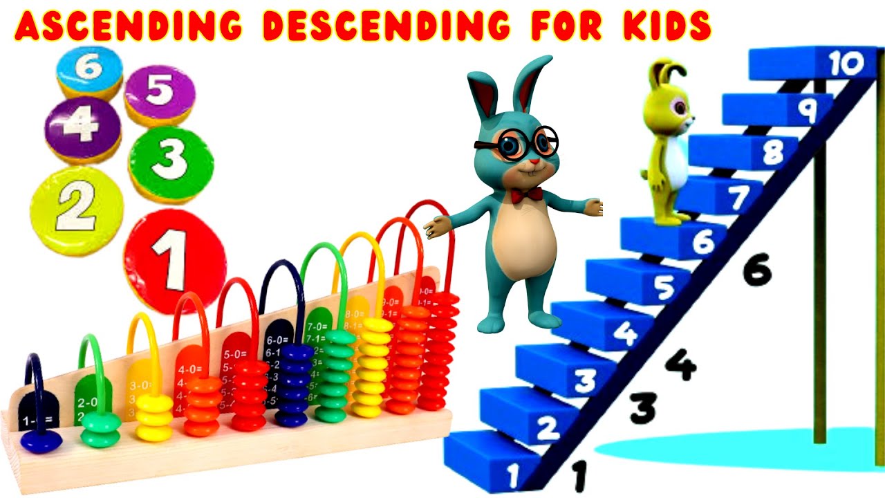 Ascending and Descending For Kids | Great Learning Video | Toddlers ...