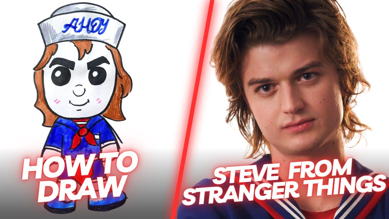 How To Draw Steve Harrington | Stranger Things - YouTube