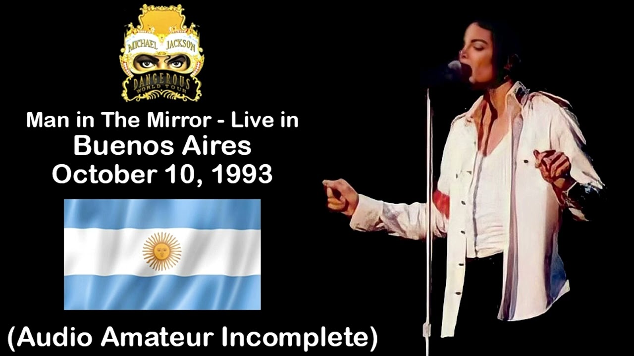 Michael Jackson - Man In The Mirror - Dangerous World Tour Live in ...
