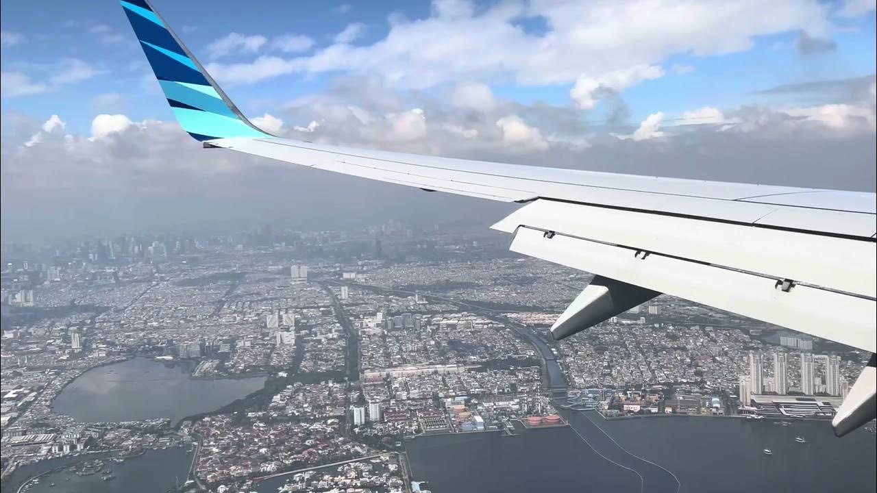 Landing at Jakarta CGK Airport. Garuda B737-800 - YouTube