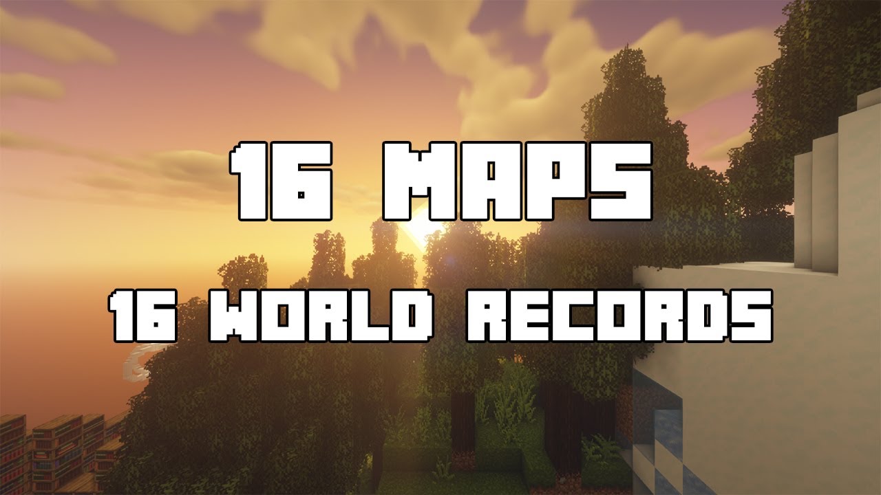 A Collection of Custom Map World Records (Minecraft Speedruns) - YouTube