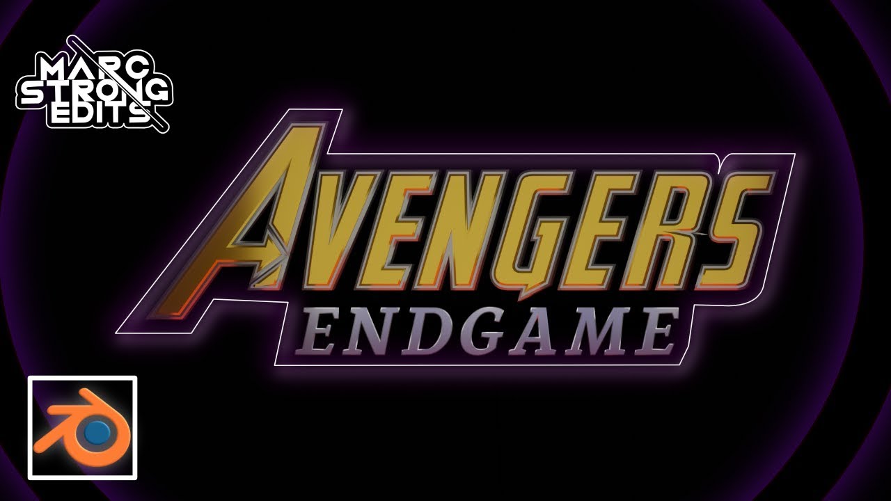 Avengers Endgame Text Animation Tutorial | Blender 2.8 - YouTube
