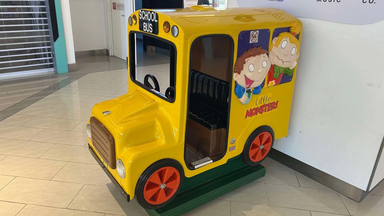 V1 Little Monster School Bus Coin Operated Ride - YouTube