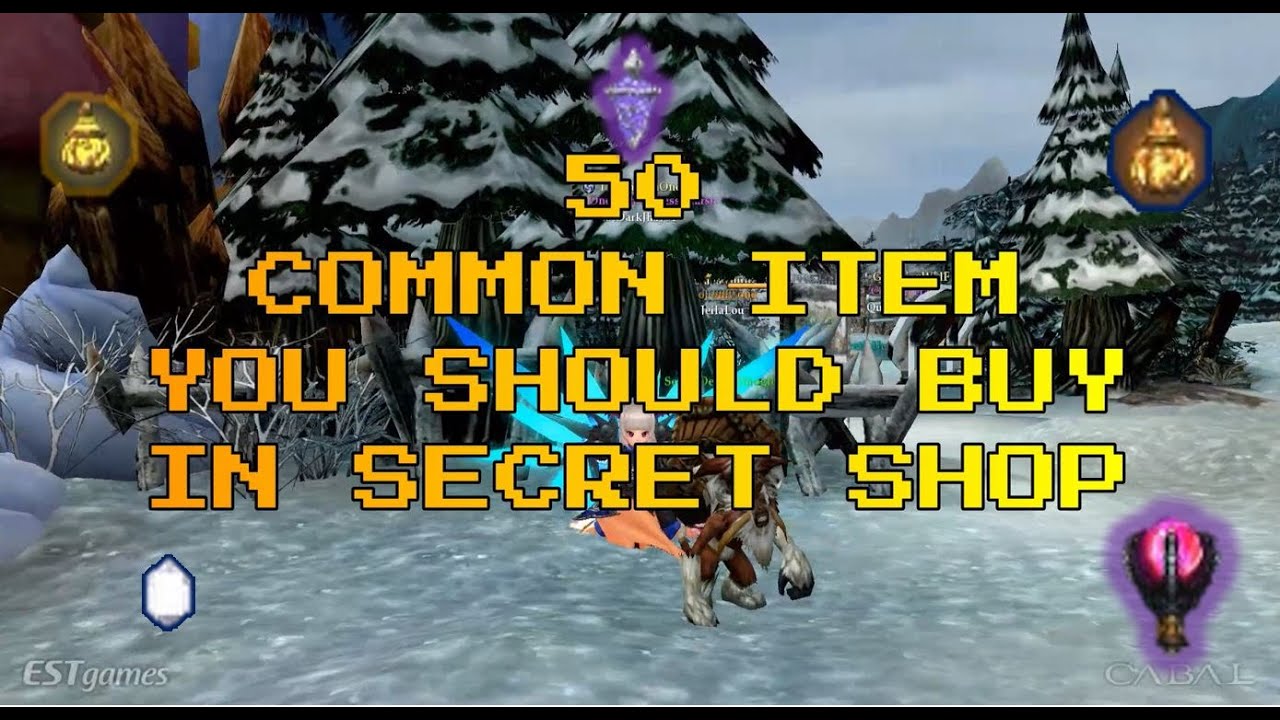 CABAL ONLINE PH - SECRET SHOP - 50 COMMON THINGS YOU SHOULD BUY IN ...