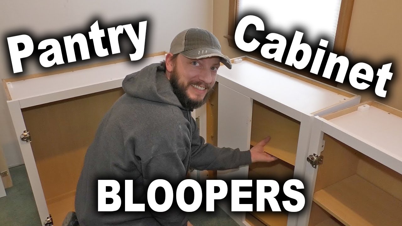 Home Repair Bloopers | Pantry Cabinet Install - YouTube