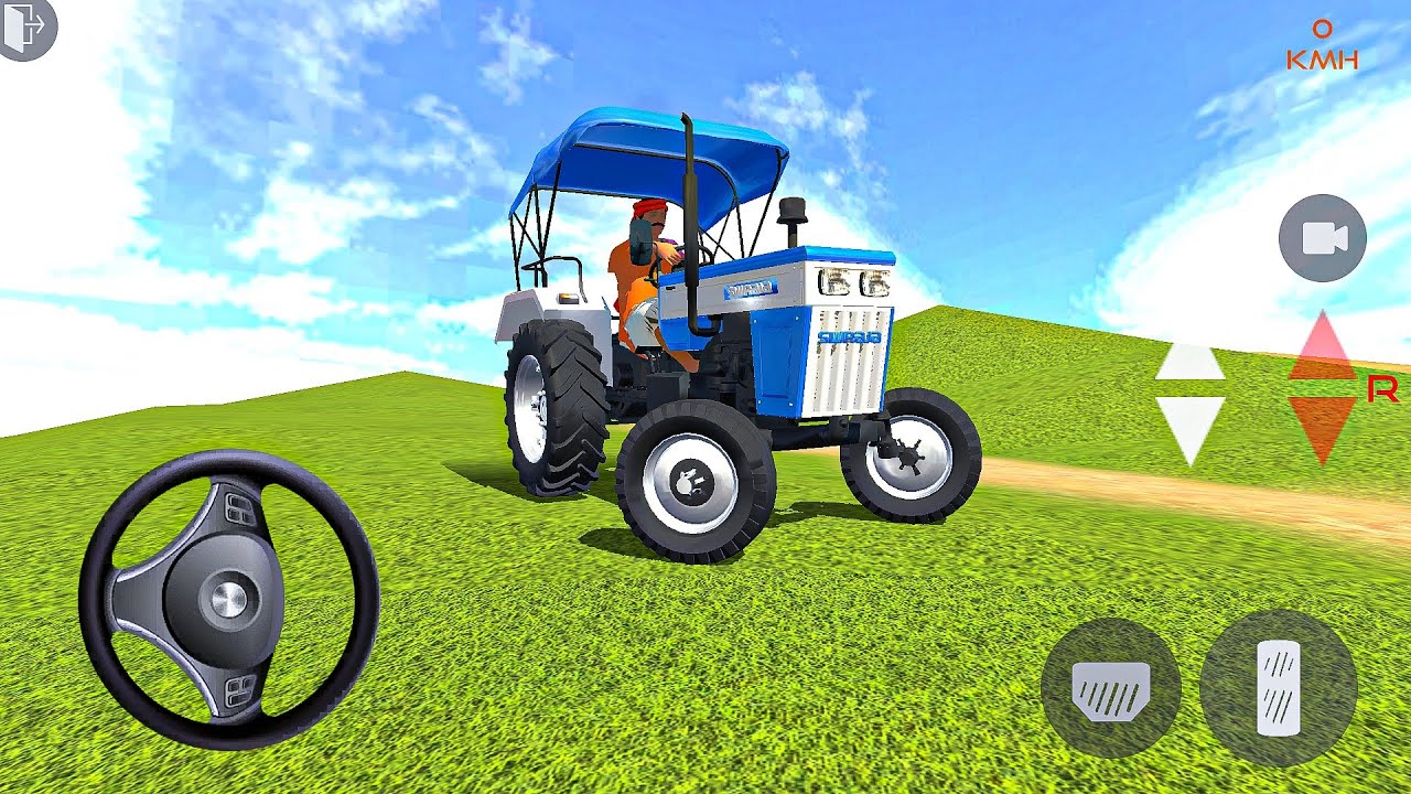 Indian Swaraj Tractor 4×4 Game // Indian tractor simulator 3d gameplay ...