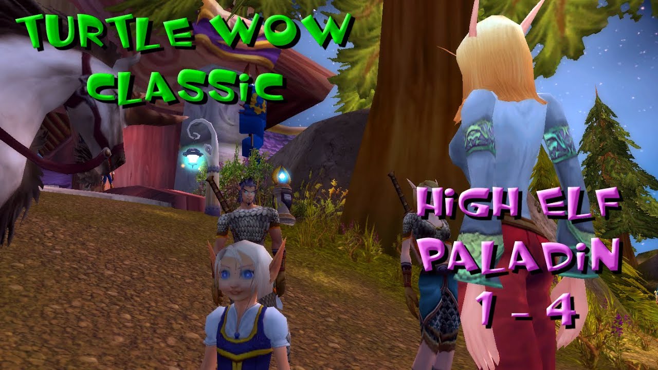 Paladin 1 - 4 Turtle WoW Classic High Elf - YouTube