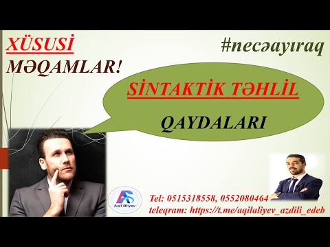 Sintaktik təhlil qaydaları. #abituriyent #miq #exam #sertifikasiya #azdili #buraxilisimtahani