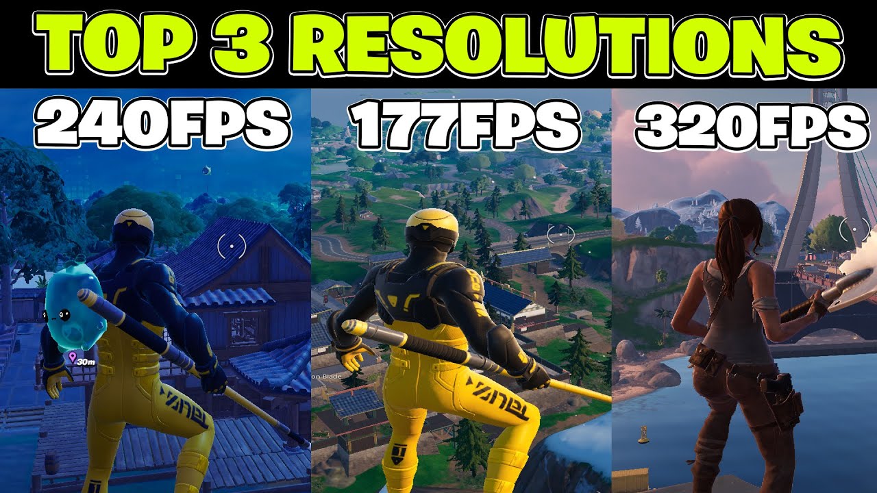 TOP 3 *BEST* Stretched Resolutions in Fortnite OG SEASON 1! (How To Get ...