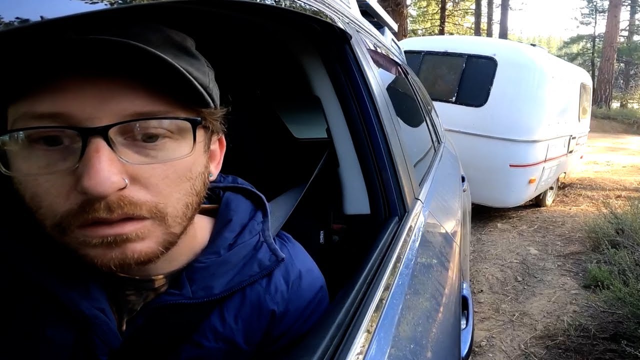 LOST IN A FOREST: CAMPING WITH MY SUBARU AND SCAMP - YouTube