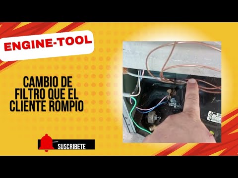 Reparación de refrigerador LG con filtro deshidratador roto por el ...