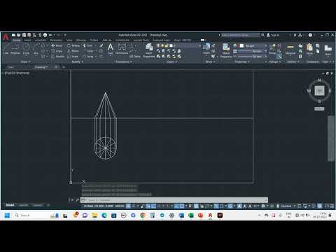 Development of Surfaces - Cone base on HP using AutoCAD Software - YouTube