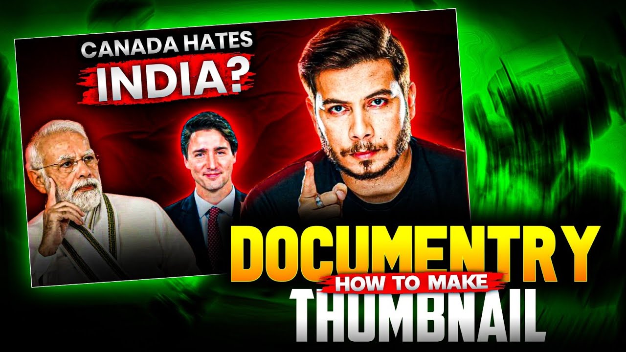 How To Make Documentary Thumbnail 🔥😬|| Documentry Thumbnail Kaise bnaye ...