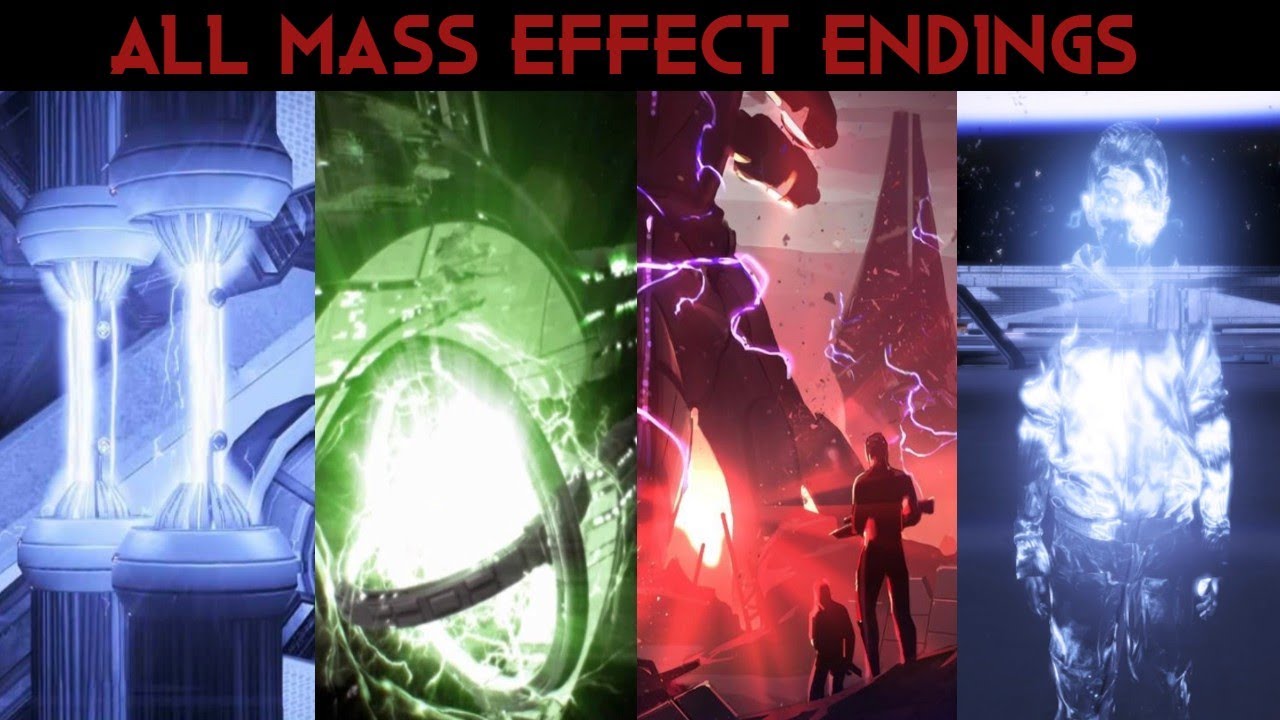 All Mass Effect 3 Endings - The Catalyst - 1440p - YouTube
