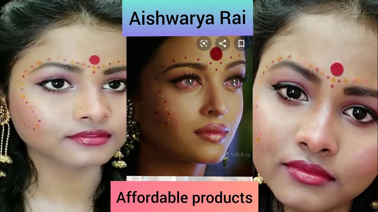 Aishwarya_Rai as Paaro(devdas) inspired makeup look using affordable ...