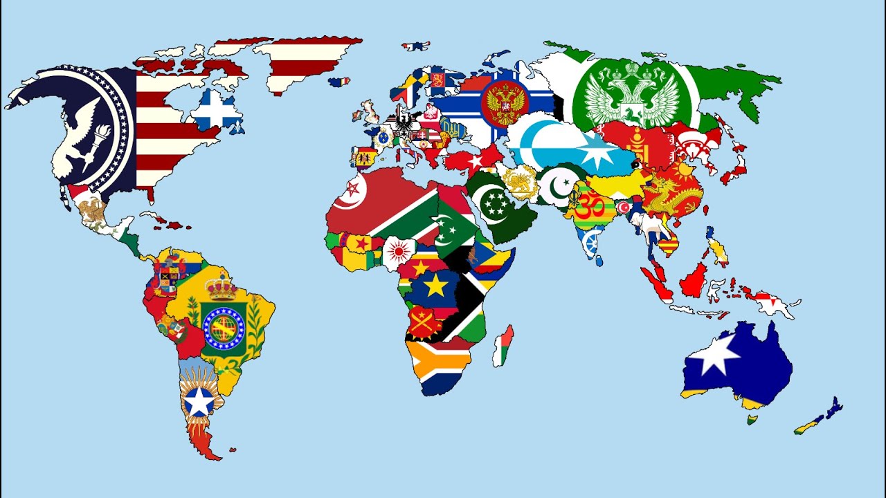 The Best Alternate Map of The World You’ve Never Seen. 5ULT1B1B4N - YouTube