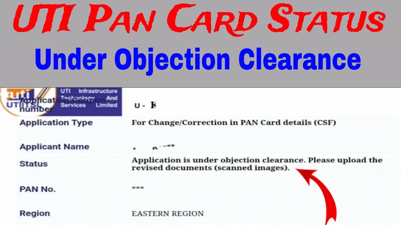 application is under objection clearance. please upload the revised ...