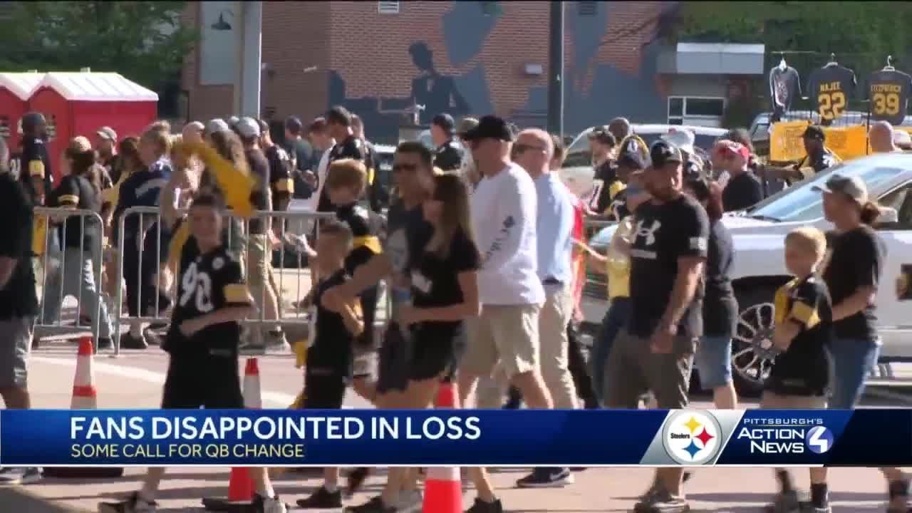 Steelers fans react to home opener loss - YouTube