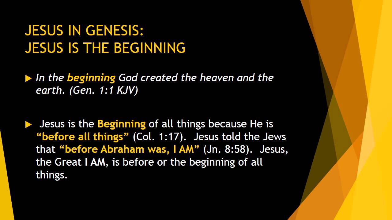 JESUS IS THE BEGINNING - YouTube