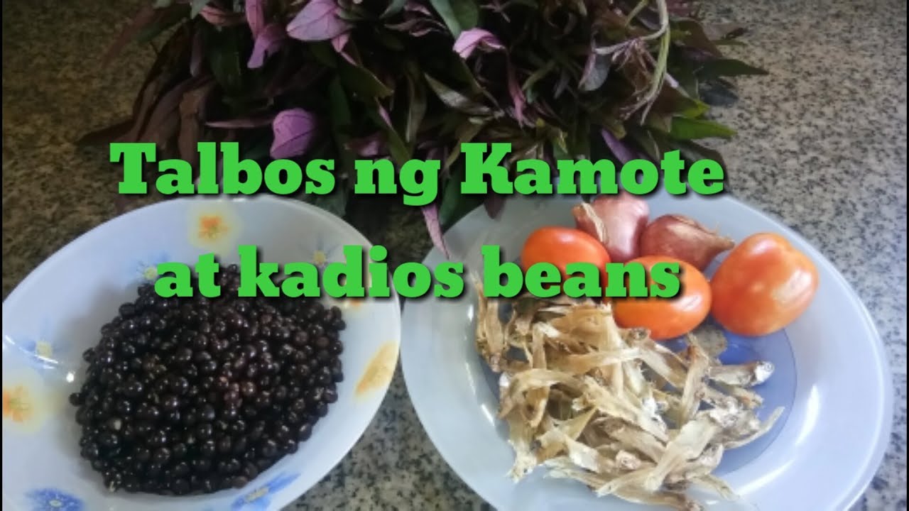 Talbos ng Camote with Kadios beans/simpling gulay - YouTube