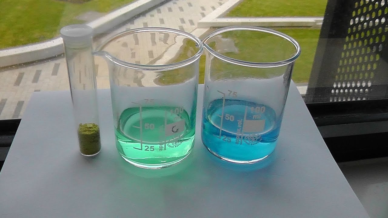 Colourful Nickel chemistry experiments - YouTube
