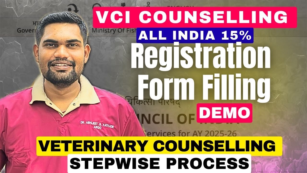 VCI Counselling 2025: Registration Form Filling Step-by-Step Demo & Fee ...