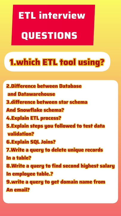 ETL Testing interview questions #etltesting #interview # ...