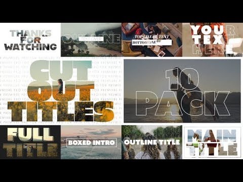 Large Cut Out Titles Premiere Pro Trends - YouTube