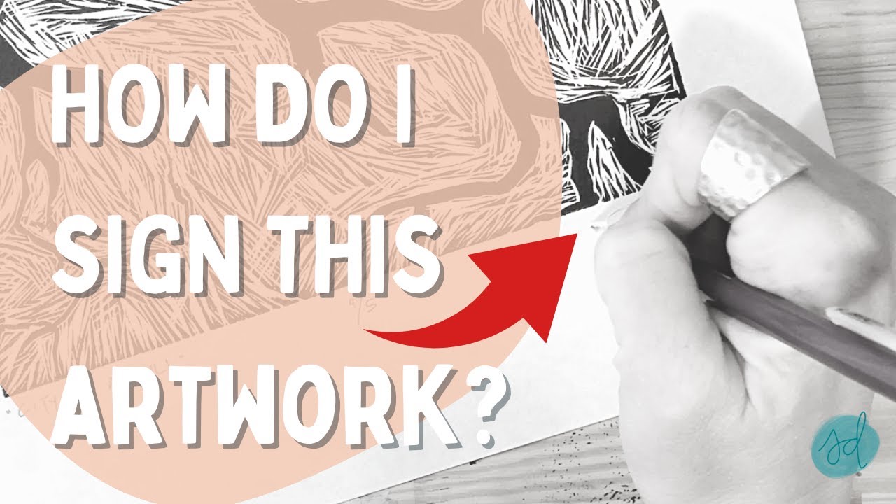How to Sign an Art Print || Art Education || Printmaking - YouTube