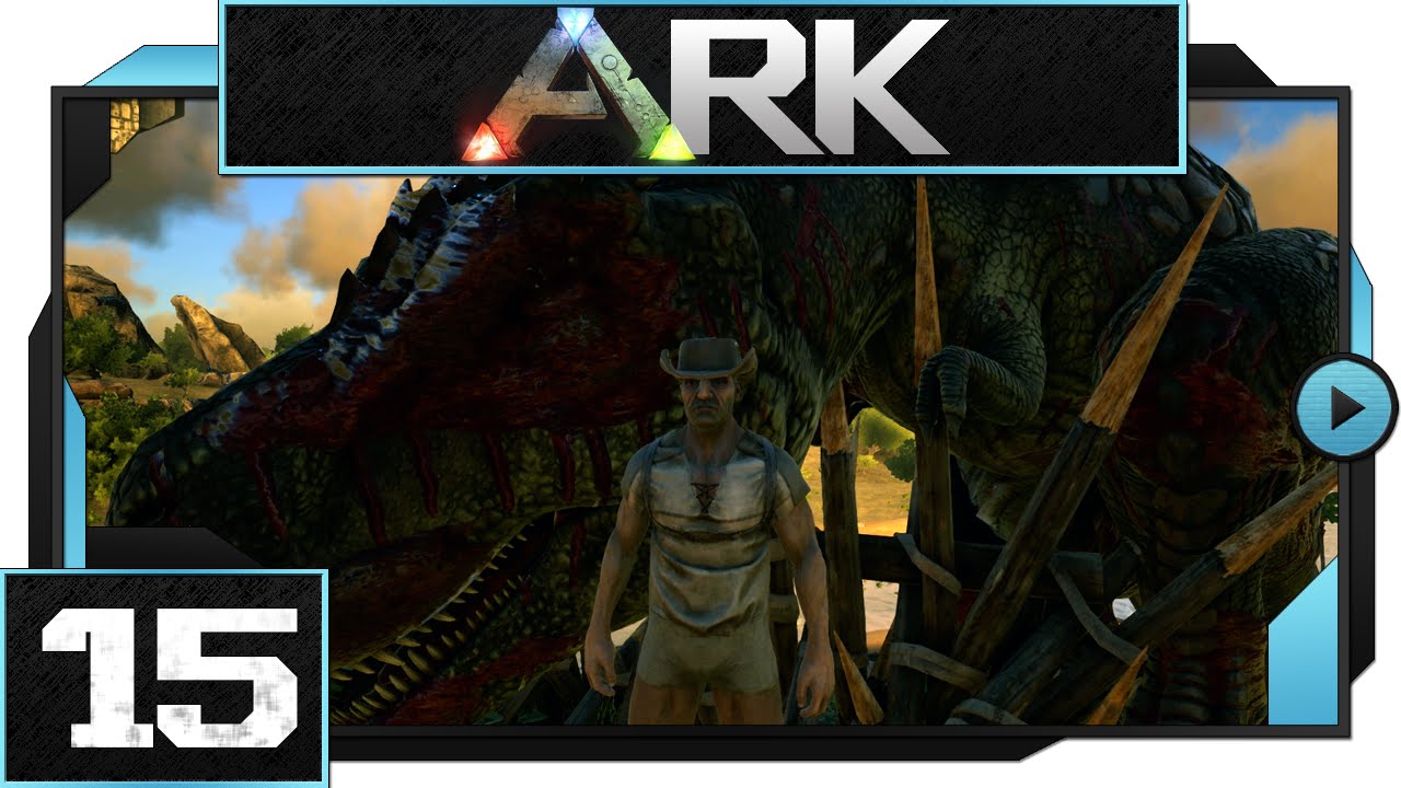 Ark: Survival Evolved - #15 - Rex and Alpha Raptor Attack! - YouTube