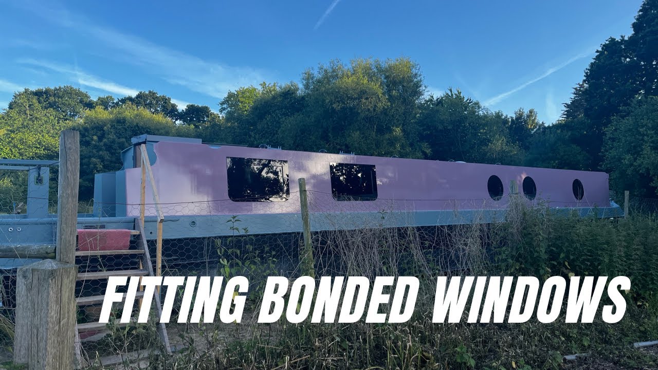 Installing Bonded Narrowboat Windows | did they all fit? - YouTube