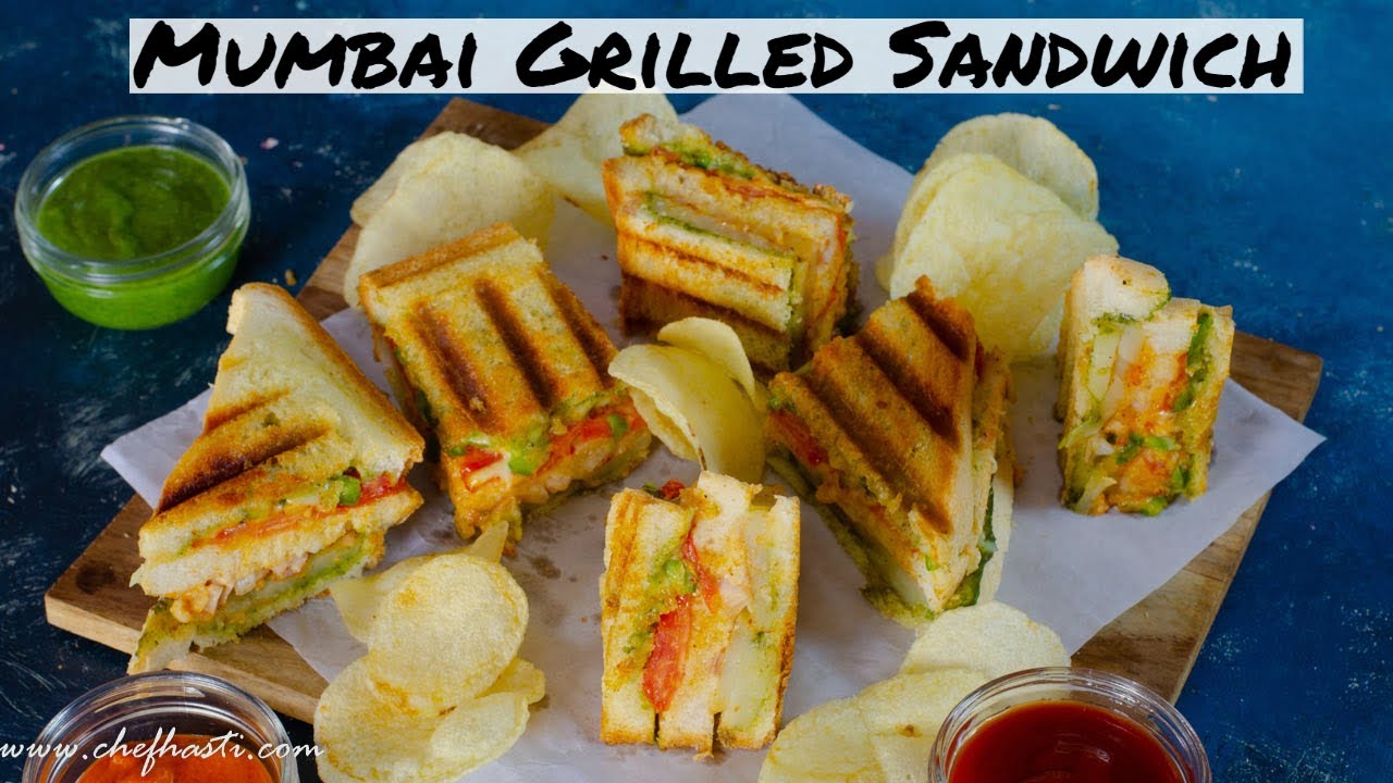 Bombay Style Grilled Sandwich | Ultimate Veg Cheese Grilled Sandwich ...