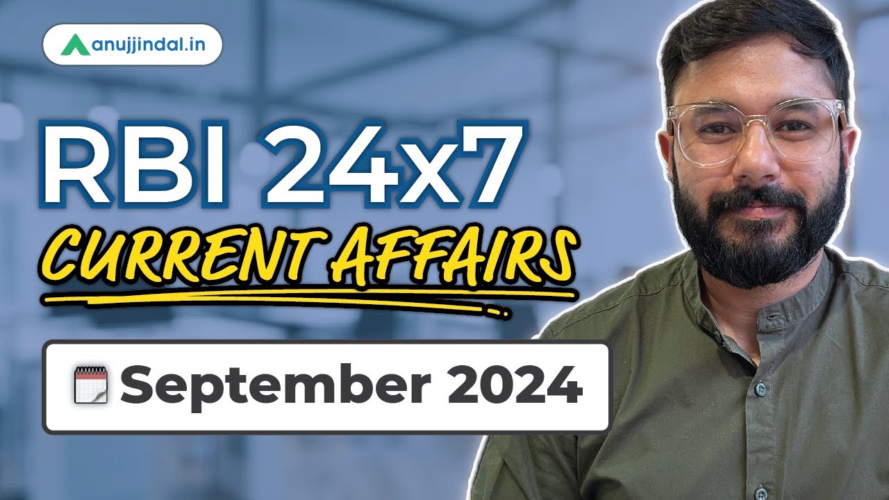 RBI Current Affairs | Finance Current Affairs | RBI 247 Anuj Jindal ...