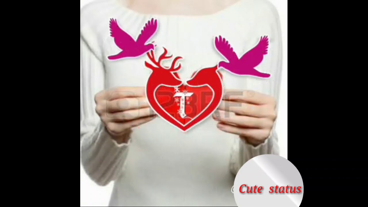 T letter beautiful status by cute whatsaap status - YouTube