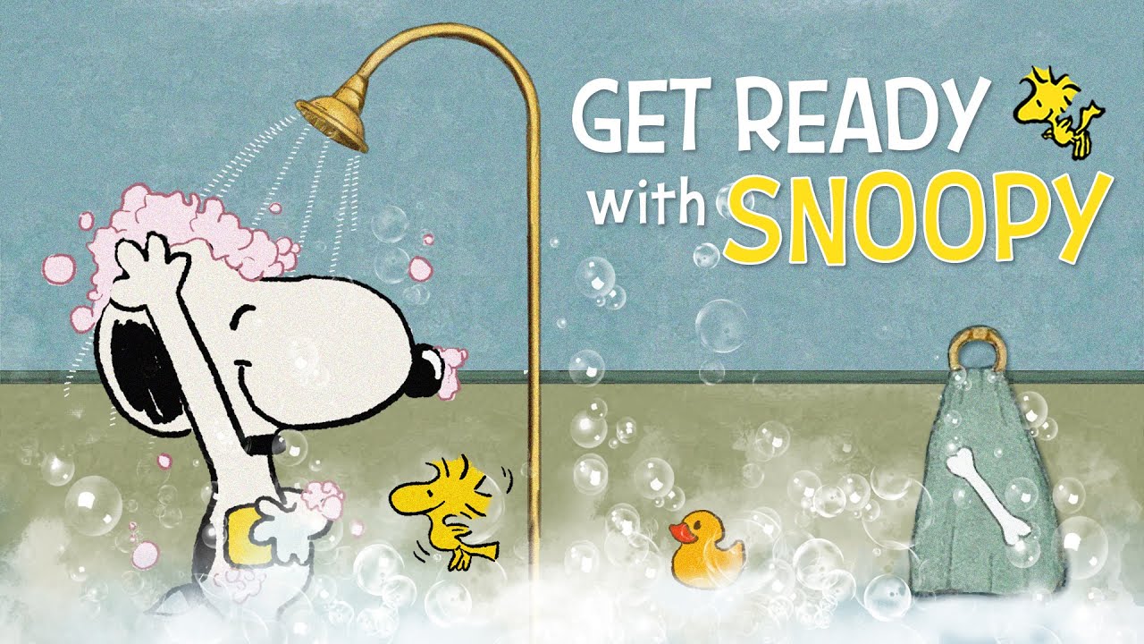 Get Ready with Snoopy 🛀 Relaxing Morning Jazz Music - YouTube