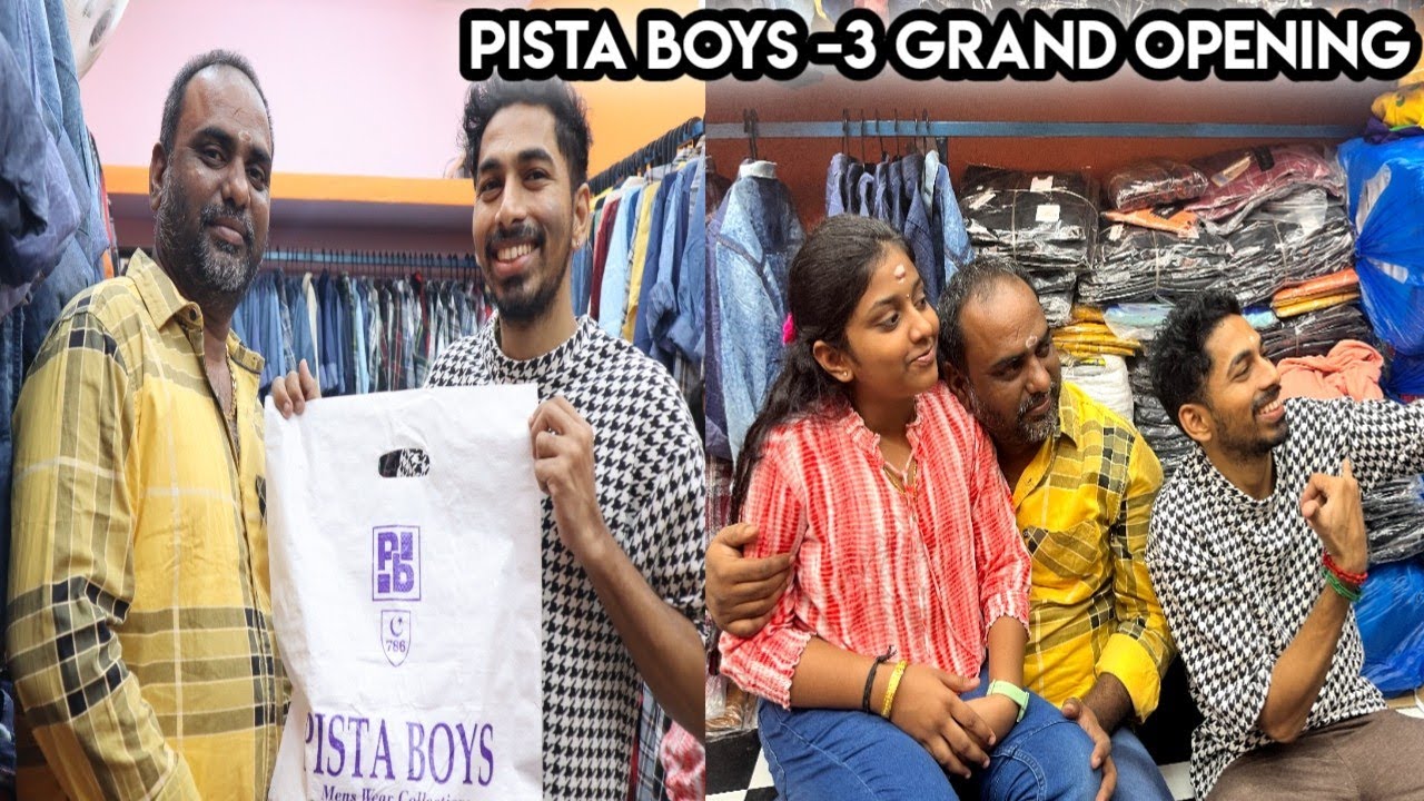 Pista Boys 3 Grand Opening | Kgf Vicky Meet Pista Boys | 2-T Shirt 2 ...
