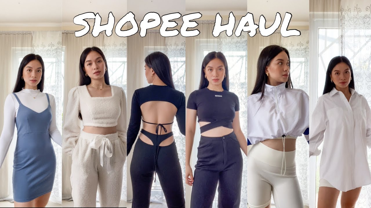AFFORDABLE, TRENDY & COMFY FITS SHOPEE HAUL | Trendy and chill tops ...