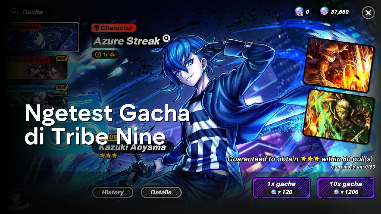 [Live Replay] Ngetest Gacha di Tribe Nine Demo - YouTube