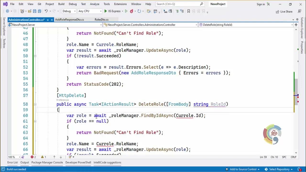 26 (Arabic) Edit - Delete Roles Functionalities (Identity In ASP Net Core Blazor WA) - YouTube