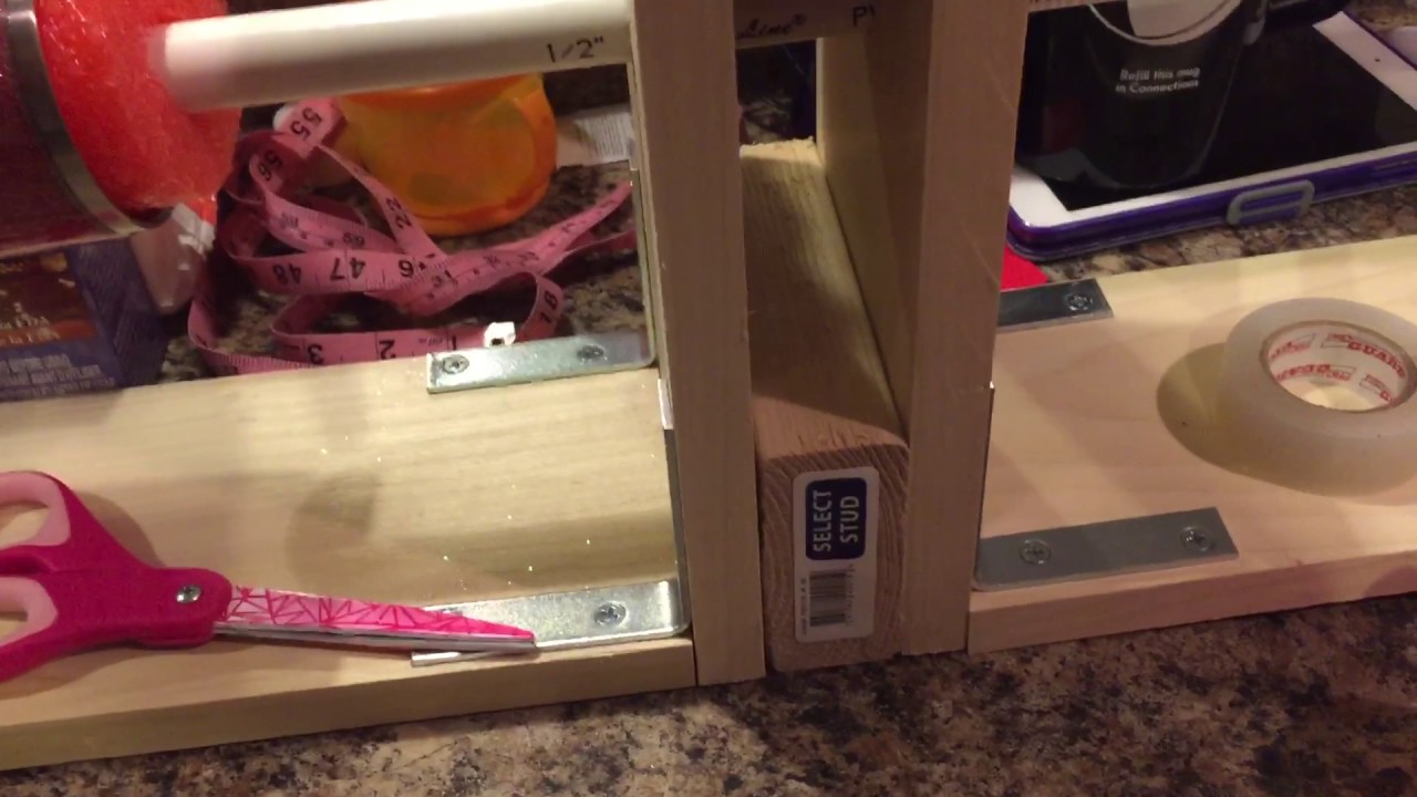 Manual turner for applying epoxy to tumblers - YouTube