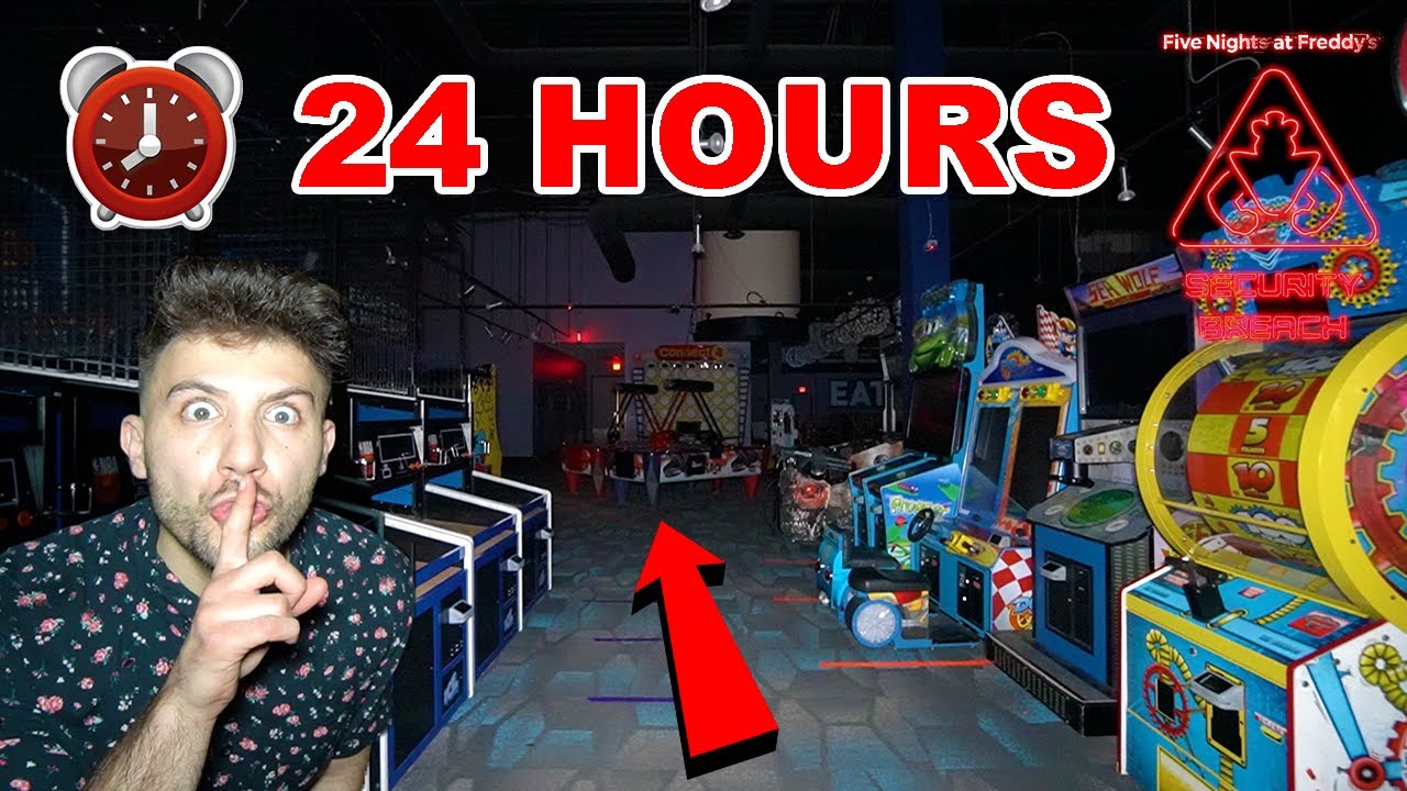 24 HOUR OVERNIGHT AT FUNHAVEN ARCADE PLAYPLACE FORT | FIVE NIGHTS AT ...
