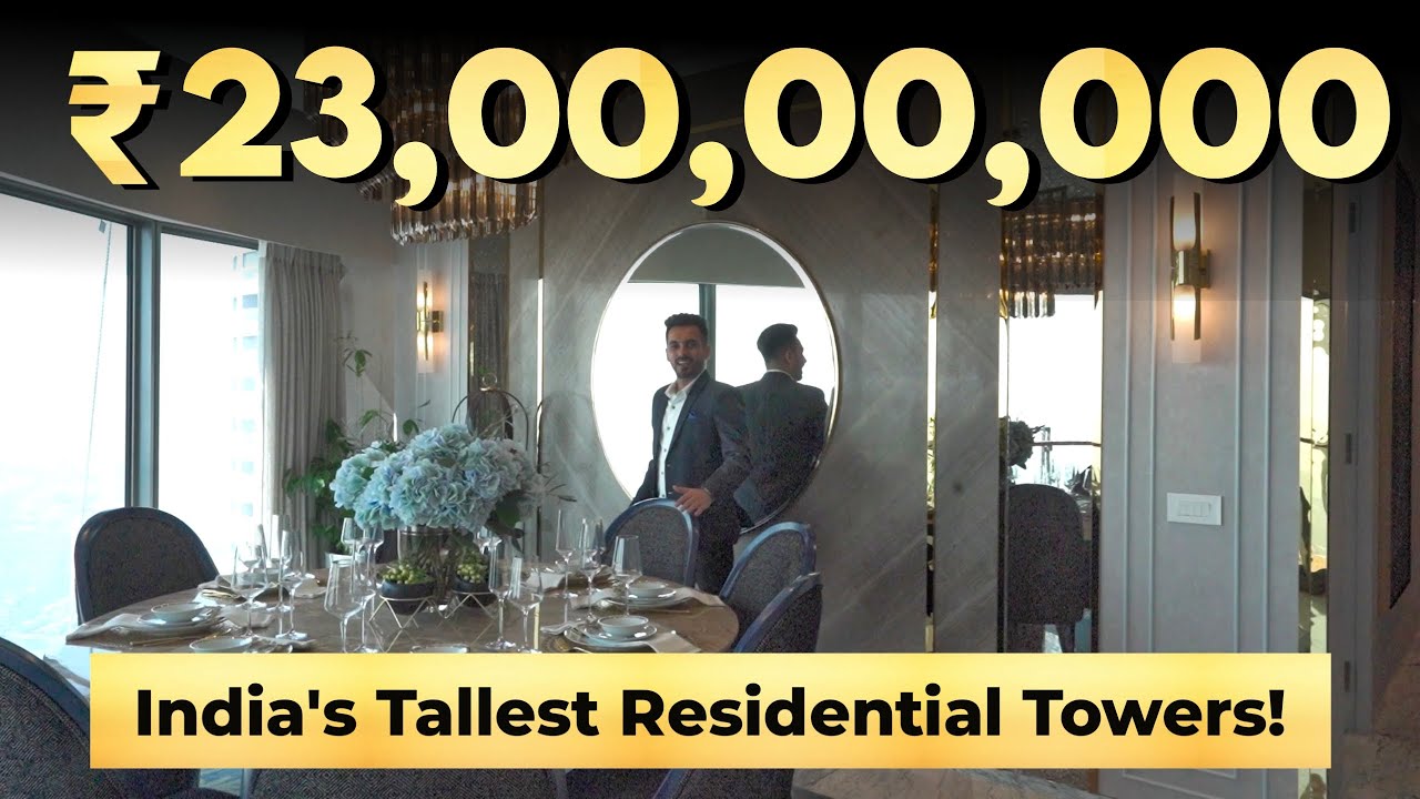 23 Cr 😱 4 BHK 💥 Ultra Luxury Sky Villa in Mumbai 🚀 Lodha World Towers ...